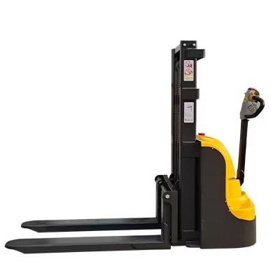 China Electric Stacker Truck Pallet Lift Stacker 1500kg Full Electric Forklift for sale