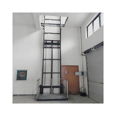 China Wall Mounted Electric Cargo Elevator Small Goods Lift Table 3m - 10m For Warehouse for sale