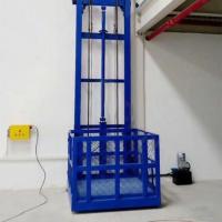 China Wall Mounted Electric Cargo Elevator Small Goods Lift Table 3m - 10m For Warehouse for sale