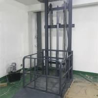 China Wall Mounted Electric Cargo Elevator Small Goods Lift Table 3m - 10m For Warehouse for sale