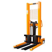 China 1.6m - 3m Manual Pallet Stacker Hand Forklift Hydraulic Pallet Trunk for sale