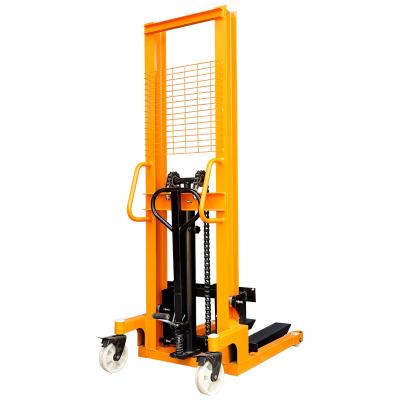 China 1.6m - 3m Manual Pallet Stacker Hand Forklift Hydraulic Pallet Trunk for sale