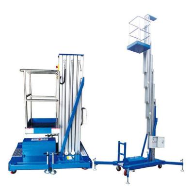 China 4m 6m 8m Electric Hydraulic Mast Lift Aluminium Alloy Lift Platform for sale