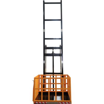 China 1 Ton 5m Hydraulic Cargo Lift Indoor Warehouse Goods Elevator for sale