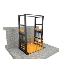 China 2 - 5 Tons Double Guide Rail Cargo Lifting Platform Industrial Freight Elevator for sale