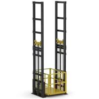 China 2 - 5 Tons Double Guide Rail Cargo Lifting Platform Industrial Freight Elevator for sale