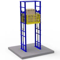 China 2 - 5 Tons Double Guide Rail Cargo Lifting Platform Industrial Freight Elevator for sale