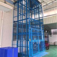 China Fully Caged Cargo Lift 3m 5m 7m 9m Hydraulic Freight Elevator For Warehouse for sale