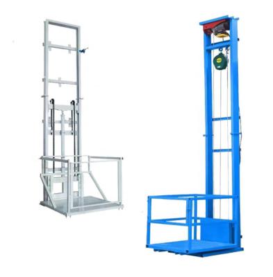 China Hydraulic Goods Lift 1 Ton 9m Vertical Wall Mounted Cargo Elevator For Warehouse for sale