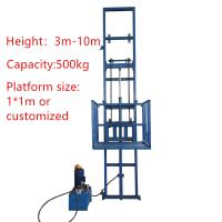 China 500kg 1000kg Warehouse Cargo Lift Vertical Electric Freight Elevator for sale