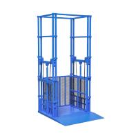 China 5000kg Hydraulic Small Cargo Lift Industrial Double Guide Rail Goods Lift for sale