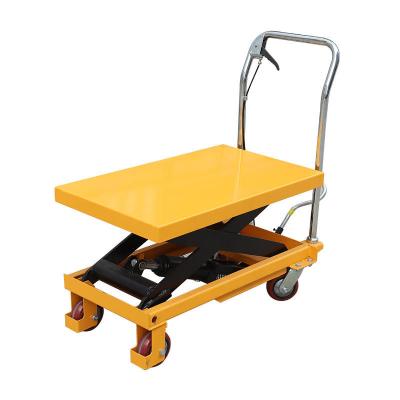 China 0.5 - 2 Ton Scissor Manual Trolley Hydraulic Lift Table For Industries for sale
