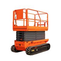 China 2 Ton Electric Lifts Working Platform Self Propelled Scissor Crawler Lift for sale