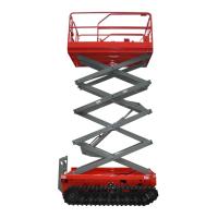 China 2 Ton Electric Lifts Working Platform Self Propelled Scissor Crawler Lift for sale
