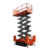 China Mobile Scissor Lift 200kg 320kg 450kg Crawler Electric Lifting Platform for sale