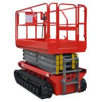 China Mobile Scissor Lift 200kg 320kg 450kg Crawler Electric Lifting Platform for sale