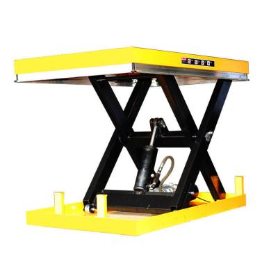 China 1m Load 1000kg Small Lift Table Hydraulic Fixed Scissor Lift Tables for sale