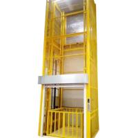 China 3 Ton 3 - 9m Warehouse Caged Cargo Lift Platform Freight Elevator for sale