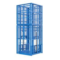 China 3 Ton 3 - 9m Warehouse Caged Cargo Lift Platform Freight Elevator for sale