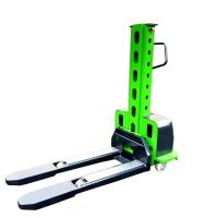 China 0.5t 1t 1.5t Portable Cargo Load Unload Self Lifting Electric Stacker for sale