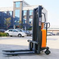 China Electric Pallet Stacker Self Loading Stacker Forklift 1.5ton 2ton for sale