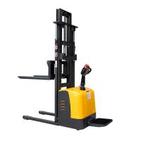 China Full Electric Pallet Truck Stacker Forklift 1ton 2t Self Lift Electric Stacker for sale