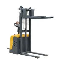China Full Electric Pallet Truck Stacker Forklift 1ton 2t Self Lift Electric Stacker for sale