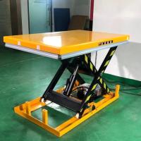 China Custom 1t 1.3m Stationary Lift Table Fixed Hydraulic Scissor Lift Platform for sale