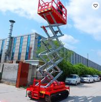 China Rough Terrain Self Propelled Scissor Lift Track Mobile Hydraulic Scissor Lift for sale