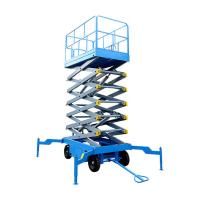 China 8m Electric Hydraulic Mobile Scissor Lifting Platform For Outdoor Use for sale
