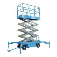 China 8m Electric Hydraulic Mobile Scissor Lifting Platform For Outdoor Use for sale