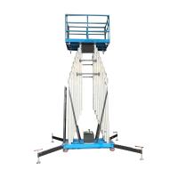 China Double Mast Aluminum Alloy Lifting Platform Mobile Lift Work Tables for sale