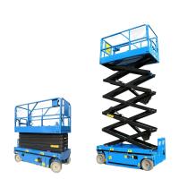China Hydraulic 12m Electric Mobile Scissor Lift Outdoor Aerial Work Platform for sale