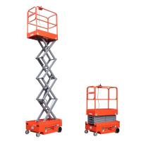 China Hydraulic 12m Electric Mobile Scissor Lift Outdoor Aerial Work Platform for sale