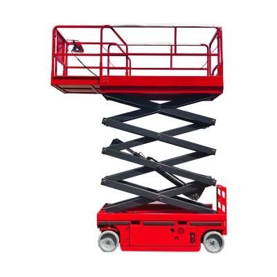 China Auto Lift Platform 6m 8m 10m 230kg Self Propelled Electric Scissor Lift for sale