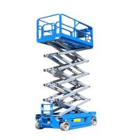 China Electric Self Propelled Scissor Lift 12m Height 320kg Capacity for sale