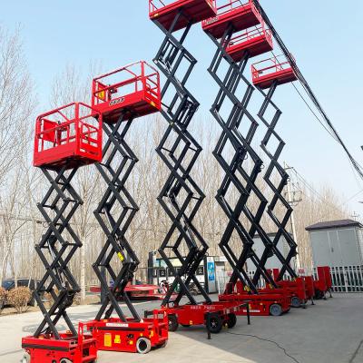 China Self-propelled Scissor Lift 8m 10m 12m 14m Hydraulic Scissor Lift Platform for sale