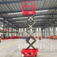 China Self-propelled Electric Scissor Lift 6m 230kg Mini Aerial Work Platform for sale