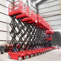China Self Propelled Hydraulic Scissor Lift 6 14m 230kg 320kg Load Capacity for sale