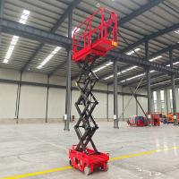 China Scissor Lift 6 - 14m Mobile Electric Aerial Work Scissor Lift Platform for sale