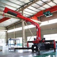 China 4 Ton Lift Load Foldable Telescopic Straight Boom Lift Crane for sale
