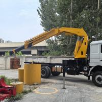 China 4 Ton Lift Load Foldable Telescopic Straight Boom Lift Crane for sale