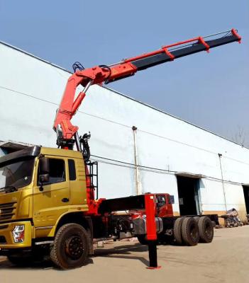 China Cargo Truck Mounted Crane 4 -10 Ton Hydraulic Telescopic Boom Crane for sale