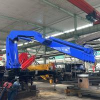 China Cargo Truck Mounted Crane 4 -10 Ton Hydraulic Telescopic Boom Crane for sale