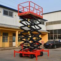 China Aerial Platform 6m 8m 10m 12m 14m 500kg Mobile Hydraulic Scissor Lift for sale