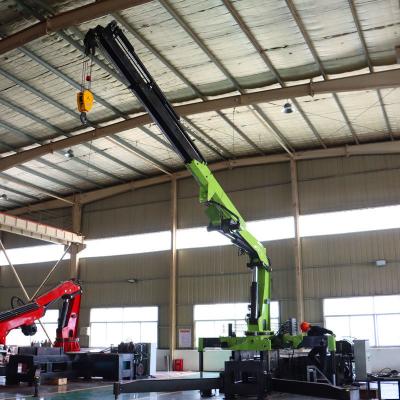China Mobile Truck Mounted Crane 8 - 10 Ton Boom Crane For Construction for sale