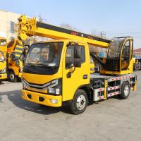 China Truck Mounted Crane 6 - 8 Ton Hydraulic Telescopic Boom Lifting Crane for sale