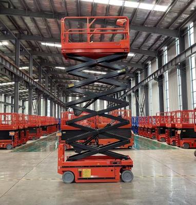 China Self Propelled 8m 10m Scissor Lift Tables Electric Hydraulic Scissor Lift Platform for sale