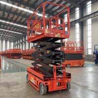 China 6m 8m 230kg 450kg Mobile Hydraulic Lift Platform Electric Scissor Lift for sale