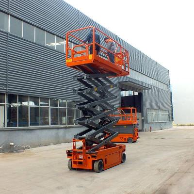 China 320kg 12m14m High-altitude Lifting Platform All-electric Scissor Lifts for sale